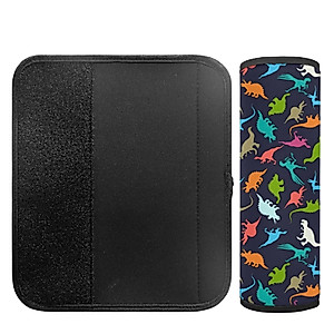 AFPANQZ Funny Cartoon Dinosaur Car Seat Belt Pads Covers for Baby Kids Toddler Comfortable Seat Belt Shoulder Pads Soft Comfy Seat Cushion Shoulder Straps Cushion for Backpack Bag