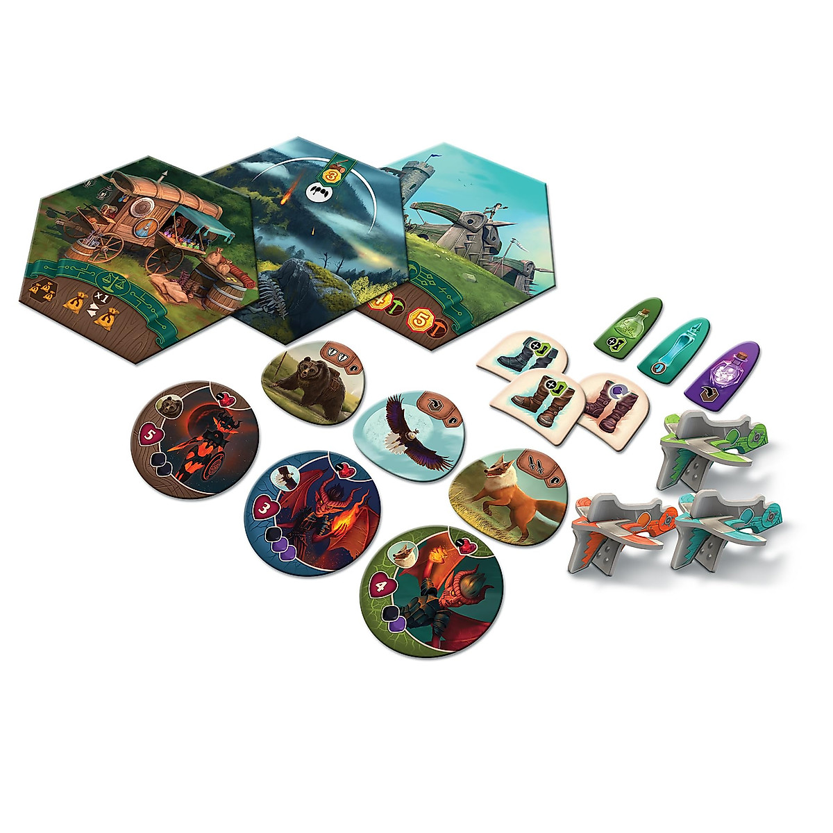 Rebel Studio Chronicles of Avel Adventurer's Toolkit MINI-EXPANSION - New Monsters, Equipment and Animal Companions! Adventure Game for Kids & Adults, Ages 8+, 1-4 Players, 60-90 Min Playtime, Made