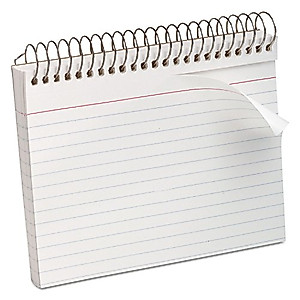 Oxford Spiral Index Cards, Ruled, 4 X 6, White, 50/pack