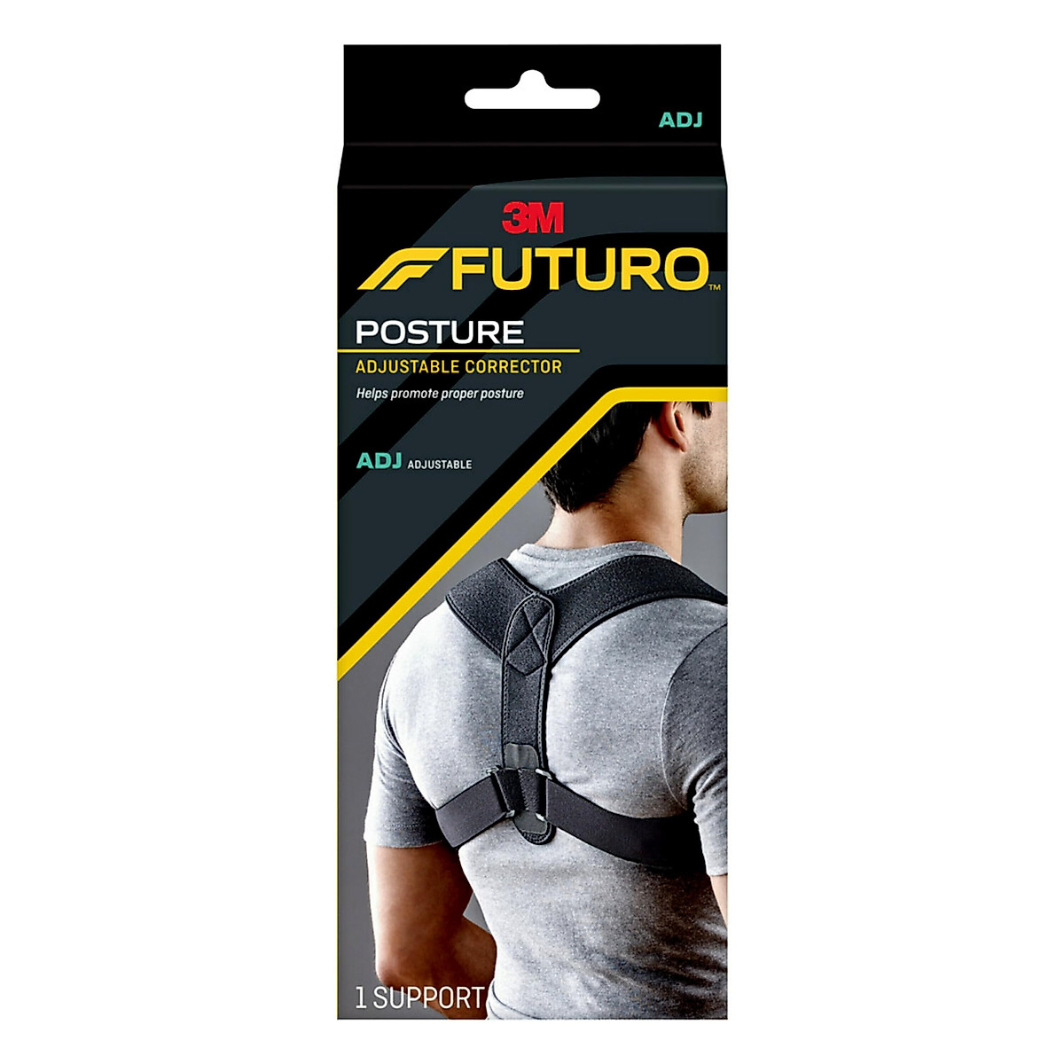 FUTURO Posture Corrector, Fits Men and Women, Helps Promote Better Posture, Back Support, Doctor Developed, Adjustable