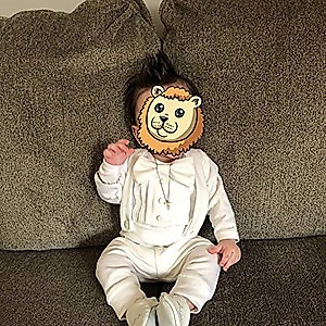 Baby Boys Baptism Christening Suit Outfit Bow Tie Comeing Home Romper Homewear Playwear Wedding Tuxedo Cake Smash Birthday Wild One Party Fall Set White-Long Sleeve 0-6 Months