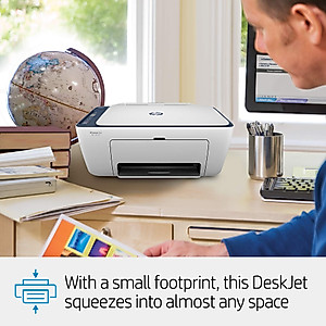 HP DeskJet 2636 Wireless All-in-One Color Inkjet Printer, Copy & Scan with HP Smart App, Blue (Renewed)