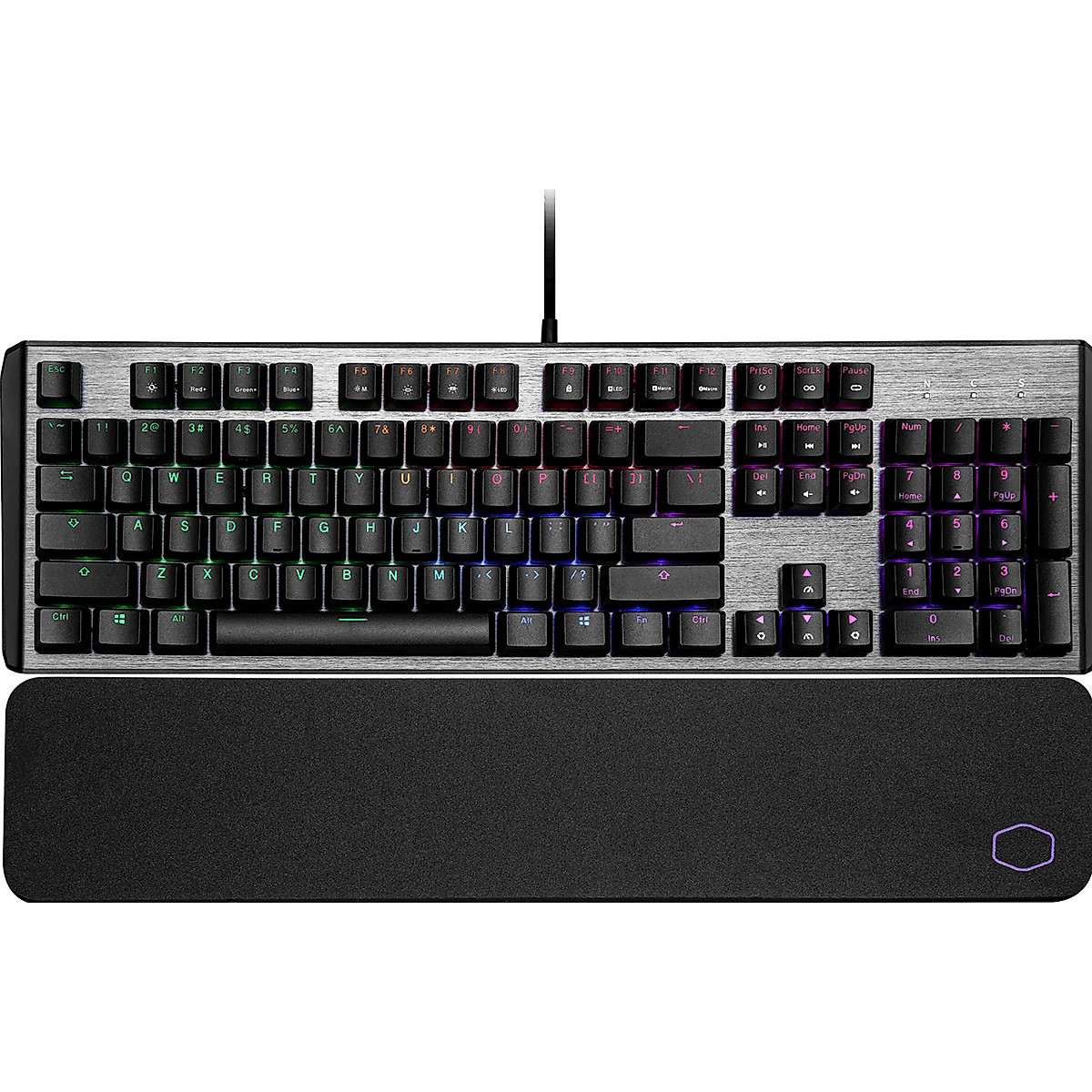 Cooler Master CK550 V2 Gaming Mechanical Keyboard Brown Switch with RGB Backlighting, On-The-Fly Controls, and Hybrid Key Rollover, CK-550-GKTM1-US