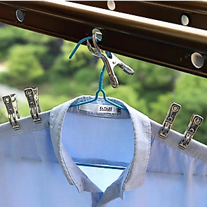 Outdoor Heavy Duty Clothes Clip Large Stainless Steel Quilt Clip, Beach Towel Clip, Curtain Clip, A Set of 5.Big Beach Chair Towel Clips,Clamp for Quilt,Outdoor Light Clips