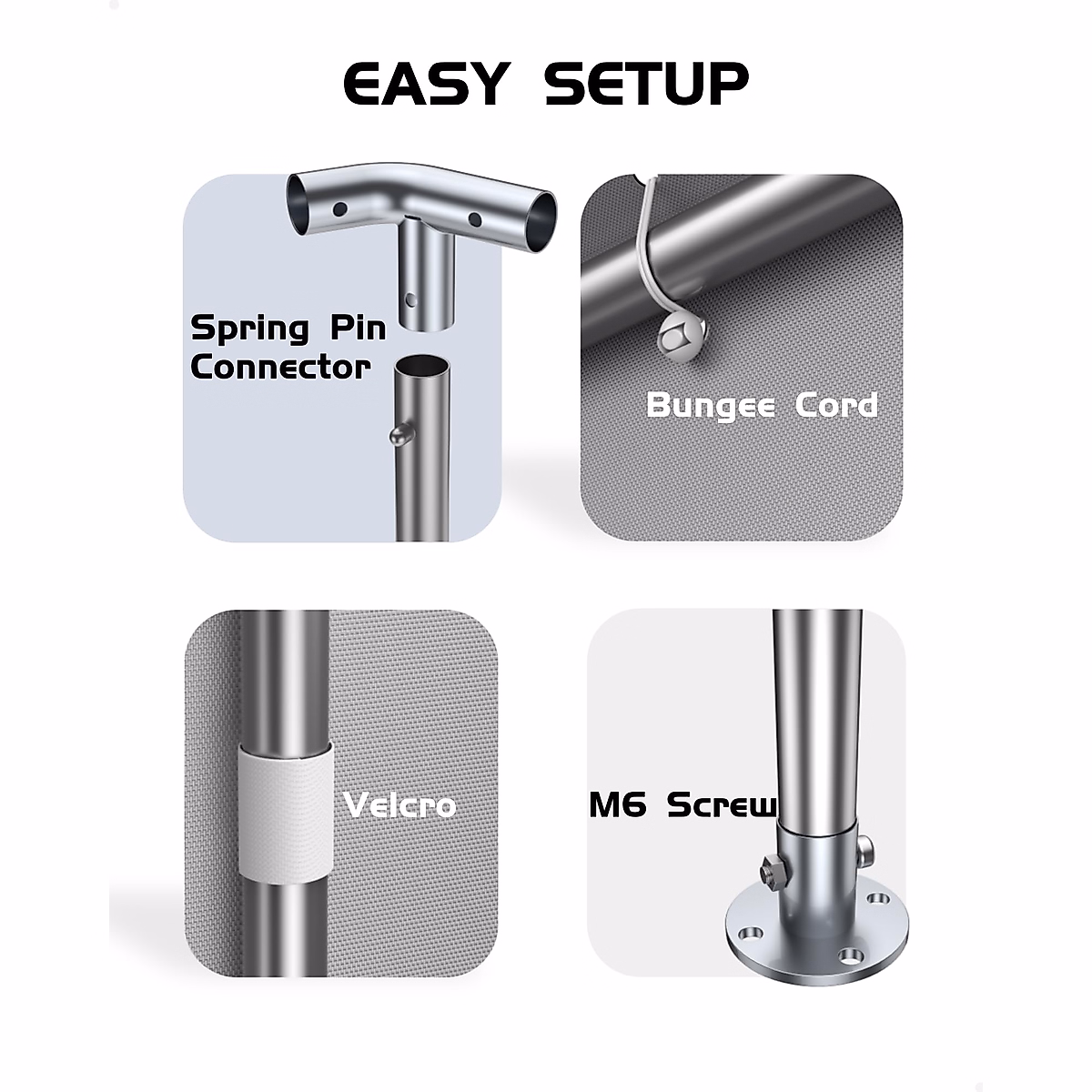 GarveeLife 13'x20' Carport Heavy Duty, Portable Garage with 4 Roll-up Doors, 4 Mesh Windows, 180 g PE Tarps, and Reinforced Frames, for Full-Size Pickups, Bass Boats, and SUVs, Gray