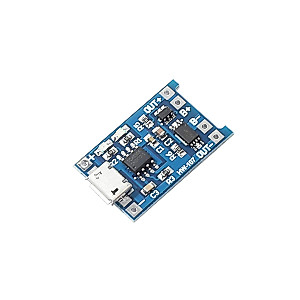 DEVMO 5pcs TP4056 Charging Module 5V Micro USB 1A 18650 Lithium Charging Board with Protection Charger Module with Dual Protection Function