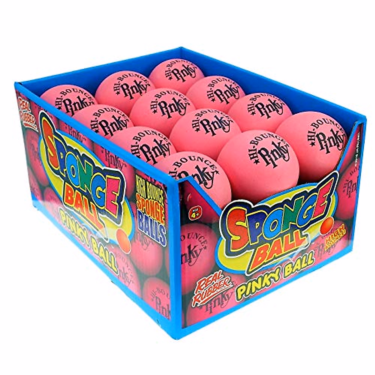 JA-RU Hi-Bounce Pinky Ball (6 Pack) Rubber-Handball Bouncy Balls for Kids and Adults. Small Pink Stress Bounce Ball. Indoor and Outdoor Sport Party Favors.Therapy. Plus 1 Small Ball. #976-6A