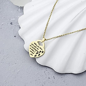 Footprints in The Sand Necklace When You Have Seen Only One Set of Footprints Is When I Carried You Religious Jewelry Christian Gift (Foot N G)