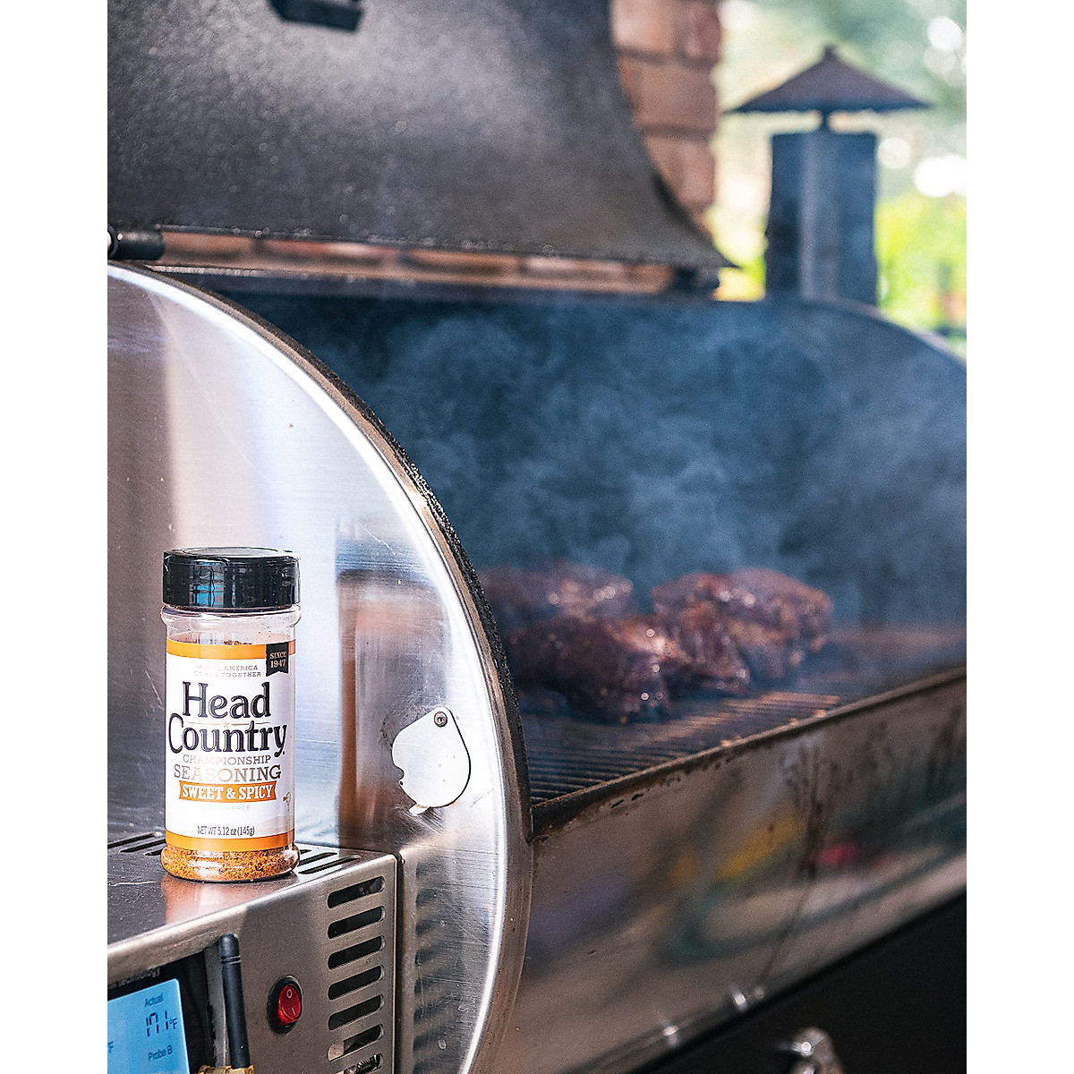 Head Country Bar-B-Q Championship Seasoning, Sweet & Spicy | Gluten Free, MSG Free Barbecue Seasoning With No Allergens | Sweet, Smoky Dry Rub Great On BBQ Chicken, Pork & Ribs | 5.12 Ounce, Pack of 1