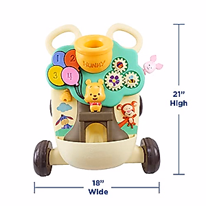 Disney Hooyay Winnie The Pooh Hunny-Pot Learning Walker, Baby Walker, Activity Early Learning Play Set for Babies and Toddlers