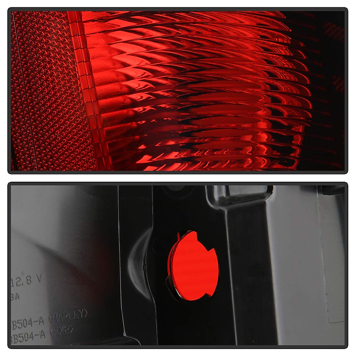 ACANII - For 2009-2014 Ford F150 Styleside Pickup Truck w/Black Trim Tail Lights Brake Lamps Pair Driver+Passenger Side