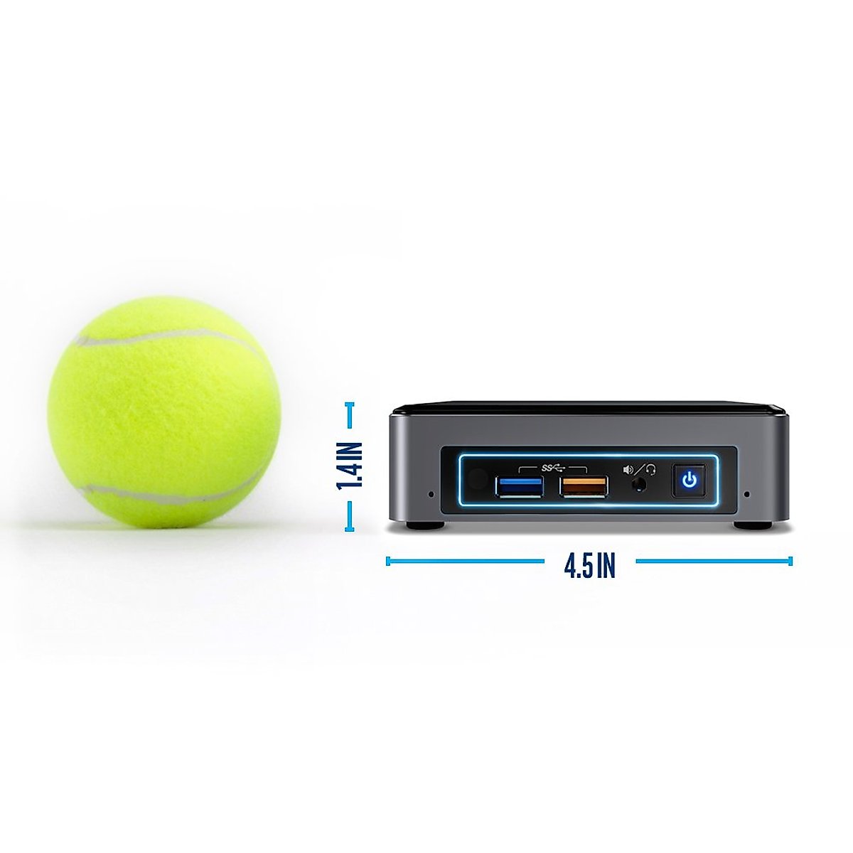 Intel NUC 7 Mainstream Kit (NUC7i3BNK) - Core i3, Short, Add't Components Needed