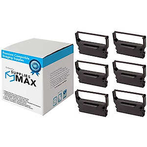 SuppliesMAX Compatible Replacement for Citizen MP-300 Series/MP-317/MP-323/MP-342/MP-352/MP-382/SP-300 Series/SP-317/SP-320/SP-349 Purple P.O.S. Printer Ribbons (6/PK) (MP-300P)