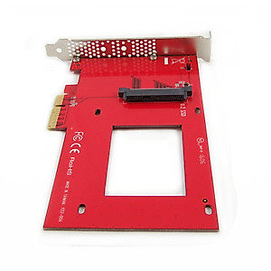 Ableconn PEXU2-132 NVMe 2.5-inch U.2 (SFF-8639) SSD PCIe 4.0 x4 Carrier Adapter Card - for 2.5-inch U.2 NVMe SSD - U.2 to PCIe - PCIe Adapter for U.2 Drive