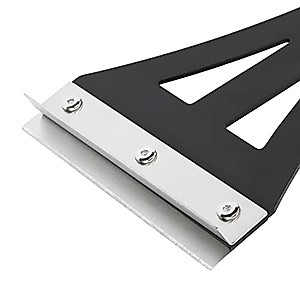 Vidor Heavy Duty Griddle Scraper,Grill Scraper Set with Wooden Handle and 2 Replacement Blades for Griddle, BBQ Racks, Flat Top Cookers.Black