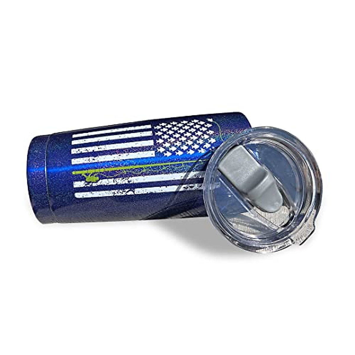 Lifecraft Fishing Gifts for Men Travel Tumbler Cup, Stainless Steel Coffee Mug with Lid, Funny Fisherman Themed Accessories, For Hot or Cold Drinks, Cool Dad Stuff Gift