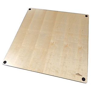 Pallas Rounded Corners Chess Board with Inlaid Mahogany Wood, Large 17 x 17 Inch, Board Only