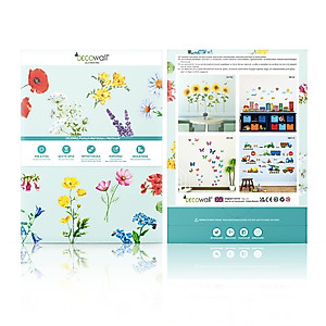 DECOWALL BA-4003 Uppercase Alphabet Letter numbers Kids Wall Stickers Wall Decals Peel and Stick Removable Wall Stickers for Kids Nursery Bedroom Living Room