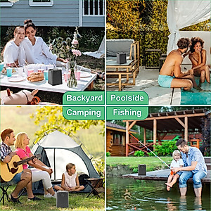 Ddrihlees Mosquito Repellent Rechargeable Repeller, Outdoor Patio 20' Mosquito Protection Zone, Includes 108 Hr Mosquito Repellent Refill, No Candles or Flames, for Camping Backyard Decks