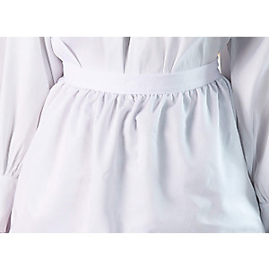 Making Believe Womens Classic Mop Cap and Apron Set, White