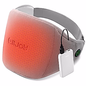 Cordless Heating Pad, ALLJOY【Rechargeable】 Portable Heating Pad for Cramps，Back, Shoulder and Leg Pain Relief, 24.4"x 9"