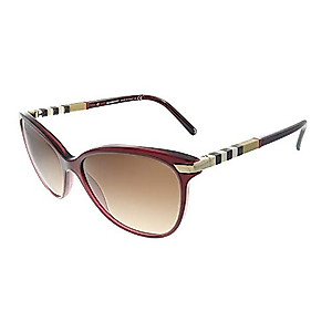 BURBERRY BE 4216 300213 Dark Havana Plastic Cat-eye Sunglasses Brown Gradient Lens