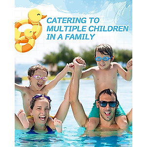 Victoper Kids Swim Goggles, 2 Pack Anti Fog&UV Swimming Goggles for Child 3-15, No Leaking Swim Goggles for Boys Girls