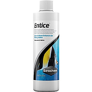 Seachem Entice- Natural Scent & Flavor Enhancer for Fish Food, Marine & Freshwater Aquariums 250ml