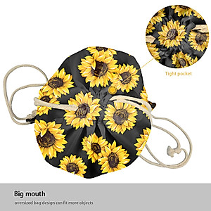 Mumeson French Bulldog Pattern Drawstring Backpack Gym Bags Outdoor Travel Sport Casual Rucksack Gifts for Kids Women Men