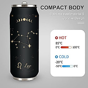 lqowaqz Leo Constellation Tumbler Birthday Gifts For Men Women Zodiac Insulated Mug Gifts Coffee Sublimation Mugs Car Cup 17 OZ