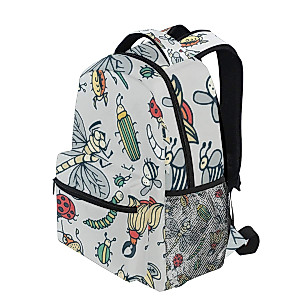 School College Backpack Rucksack Travel Bookbag Outdoor Animals (Insect Summer)