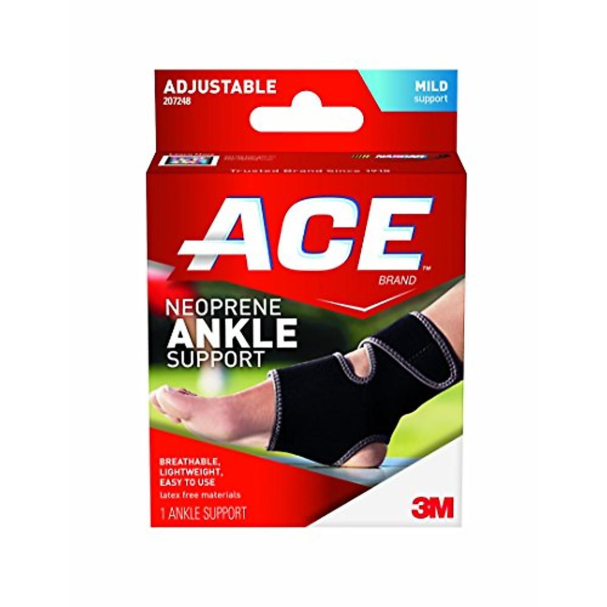 Ace Neoprene Ankle Brace, One Size (1 Brace)