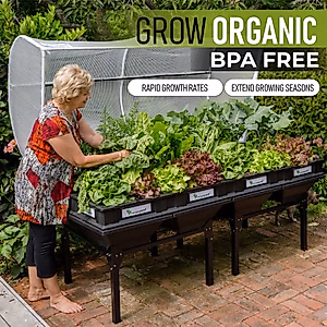 Vegepod - Raised Garden Bed - Self Watering Container Garden Kit with Protective Cover, Easily Elevated to Waist Height, 10 Years Warranty (Large)