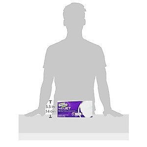 Swiffer WetJet Hardwood Floor Cleaner, Spray Mop Pad Refill, Multi Surface, 12 Count (Packaging May Vary), Pack of 8