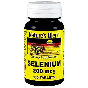 Nature's Blend Selenium 200 mcg 100 Tablets