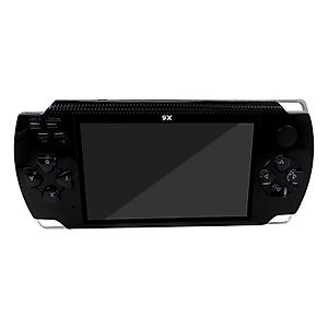 JRSHOME 4.3-inch 8 GB Retro Handheld Game Console Portable Video Game Built in 10000 Games and Support for USB 2.0 High Speed Transmission, Multi-Task Operation, File Navigation Function (Black)