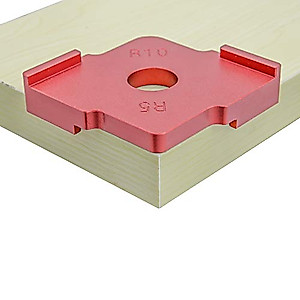 Evwoge Set of 3 Radius Jig Router Templates Aluminium Alloy Radius Corners R5 R10 R15 R20 R25 R30