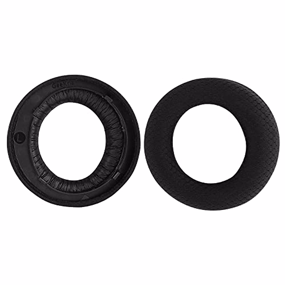 Geekria Comfort Mesh Fabric Replacement Ear Pads for Sony Playstation 5 Pulse 3D PS5 Wireless Headphones Ear Cushions, Headset Earpads, Ear Cups Repair Parts (Black)