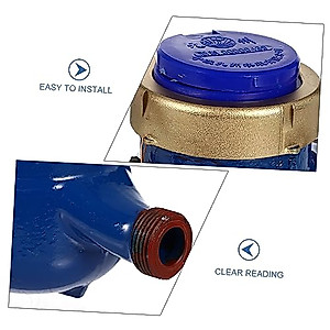 SOESFOUFU Water Flow Meter Engineering Water Meter Dn15 Rit Synthetic Water Tablr Horizontal Water Meters Home Use Water Meter Water Tablw Garden Water Meter Water Tabke Water Table