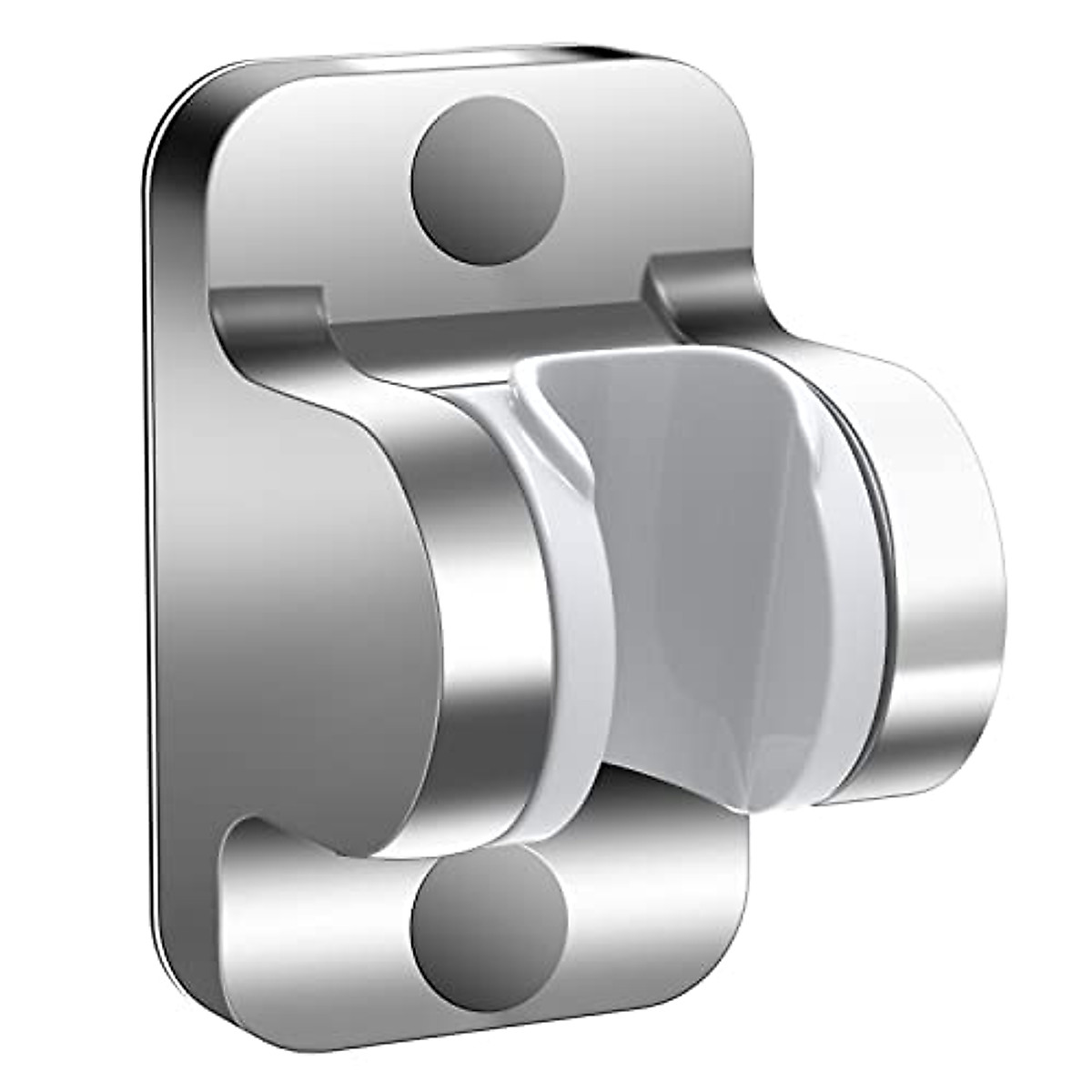 AMAGIANO Shower Head Holder Suction, Self-Adhesive Wall Mounted Shower Bracket Handheld Shower Head Holder，Adjustable Shower Head Holder（Chrome）