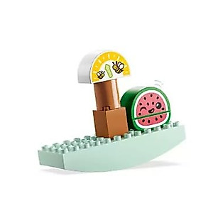 LEGO DUPLO My First Organic Market 10983, Fruit and Vegetables Toy Food Set, Learn Numbers, Stacking Educational Toys for Toddlers 18 Months - 3 Years Old