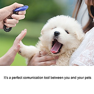 Diyife Dog Clicker, [4 PCS, Multi-Color] Training Clicker with Wrist Strap for Dog Cat Horse,