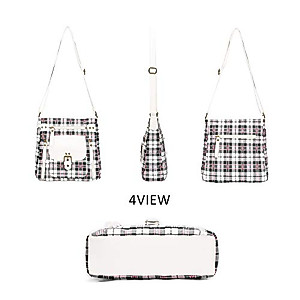 KL928 Crossbody Bags for Women Shoulder Purses and Handbags, L-white