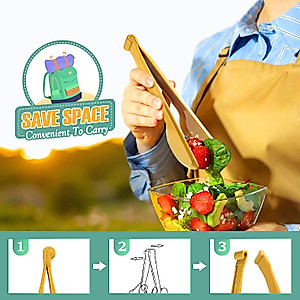 RayPard Reusable Plastic Serving Utensils Set of 24, Wheat straw Large Serving set 10" Serving Spoons/10" Slotted Spoons/9.4" Tongs, for Party Chafing Dish Buffet Catering (Orange/Blue/Yellow/Green)