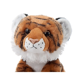 The Petting Zoo Tiger Stuffed Animal, Gifts for Kids, Wild Onez Zoo Animals, Tiger Plush Toy 9 inches