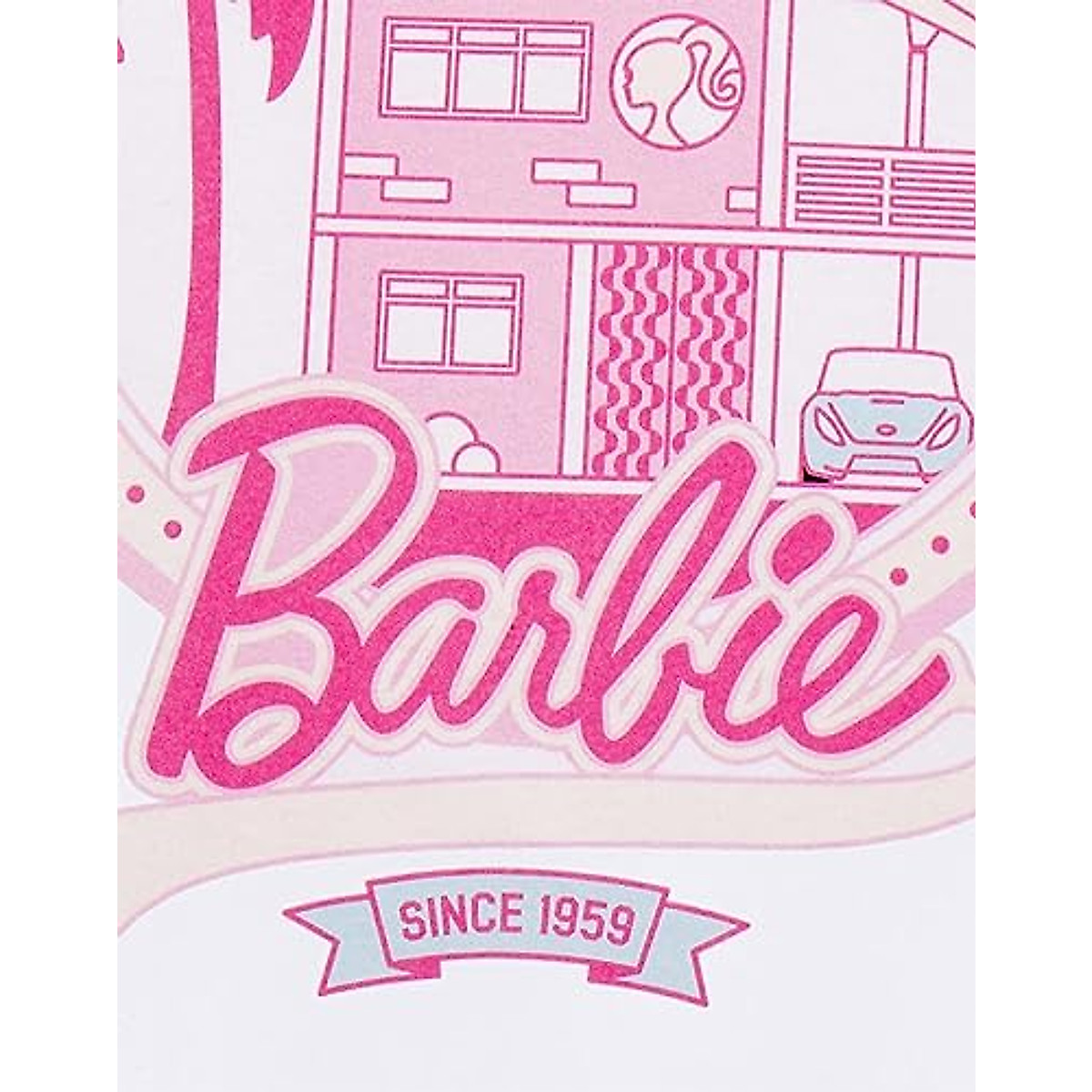 Barbie Women's Malibu Off Campus White T-Shirt | Iconic Brand | Fashionable Short Sleeved | Comfortable Retro Fit Movie Merchandise - X-Large