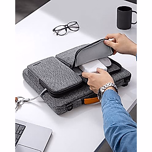 tomtoc Laptop Shoulder Bag for 14 Inch MacBook Pro M4/M3/M2/M1 Pro/Max 2024-2021, 13.5-14.4 Surface Laptop 6/5/Studio 2, Surface Book 3, 360 Protective Case Fit Asus VivoBook