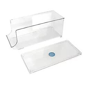 Soda Can Organizer for Refrigerator - Drink Organizer for Fridge - Beverage Dispenser for Fridge - Stackable Soda Can Organizer for Pantry -2 Pack Small and Large