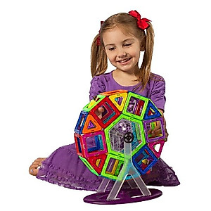 Magformers 63074 Creator Carnival Set (46-Pieces) Deluxe Building Set. Magnetic Building Blocks, Educational Magnetic Tiles, Magnetic Building STEM Toy Set