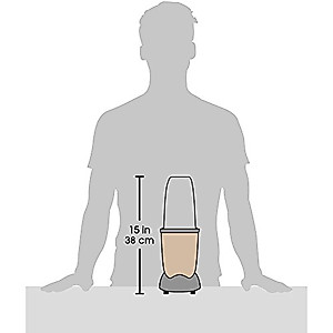 NutriBullet Pro - 13-Piece High-Speed Blender/Mixer System with Hardcover Recipe Book Included (900 Watts) Champagne, Standard